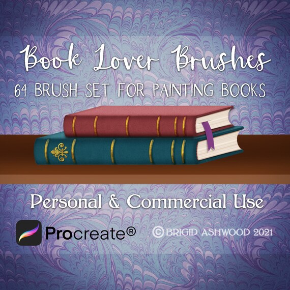 Book Lovers Procreate Brush Set Personal and Commercial | Etsy