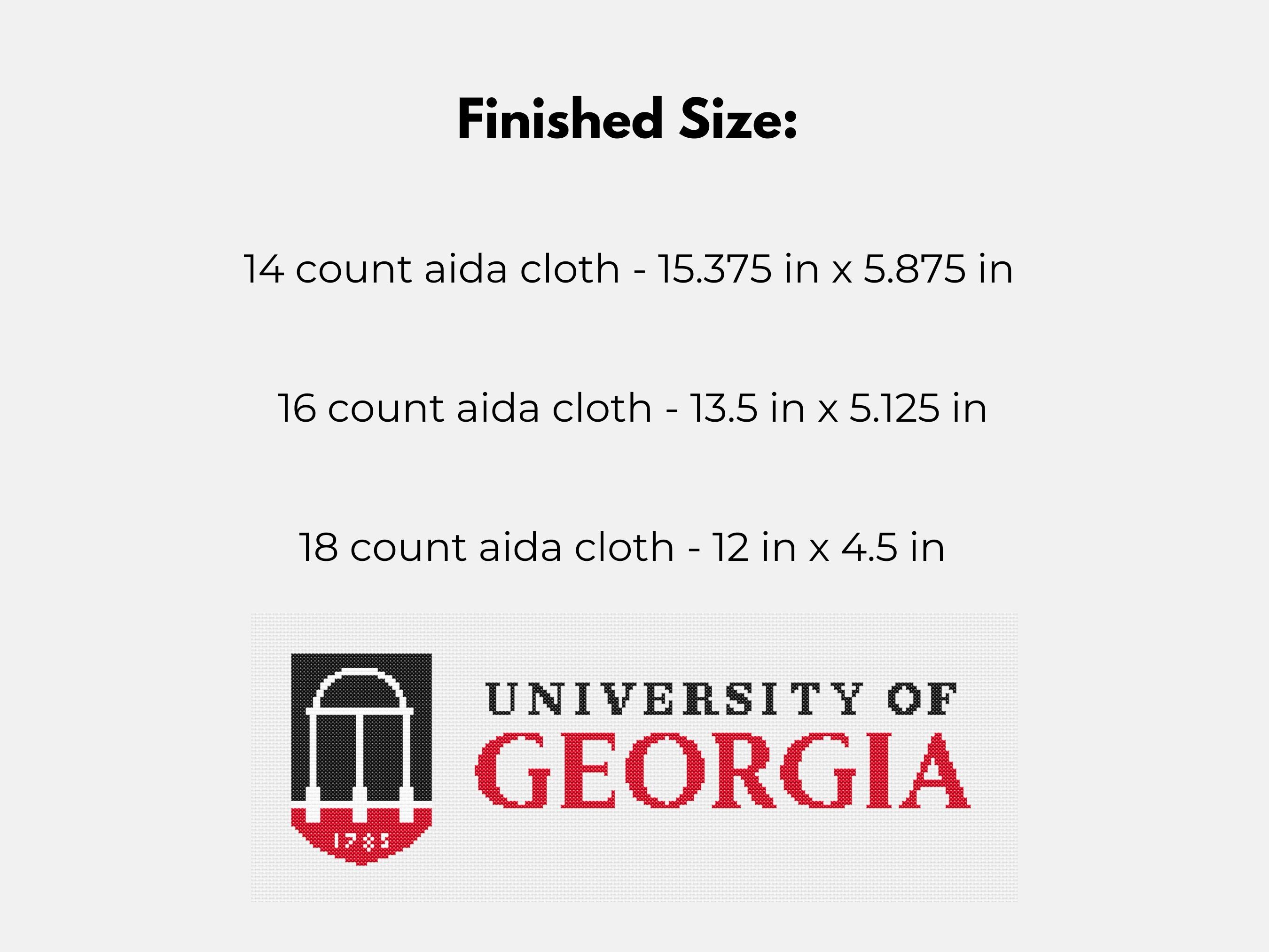 University of Georgia Cross Stitch Pattern, Cross Stitch PDF, Digital ...