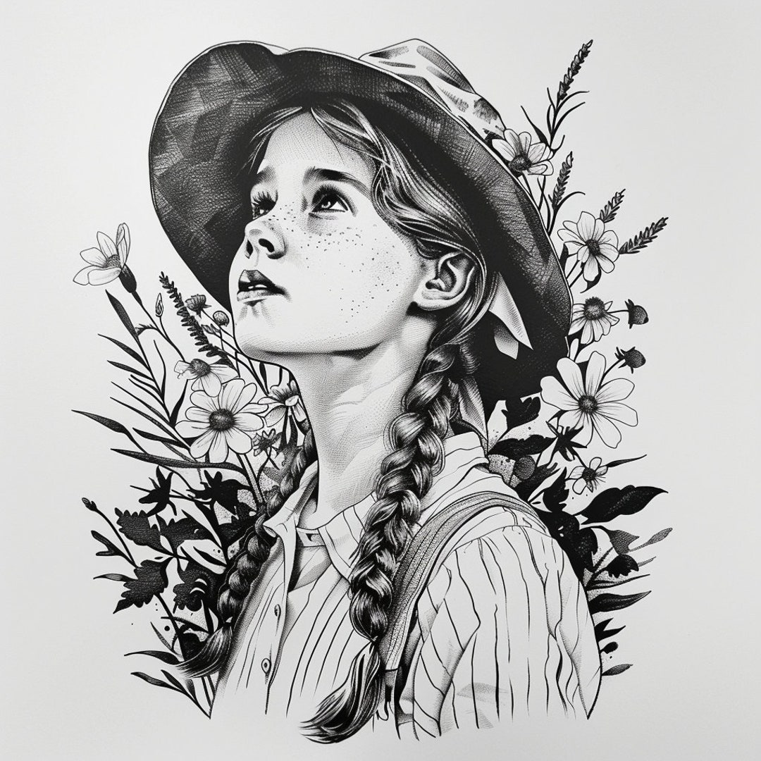 Anne of Green Gables 2 Tattoo Design Digital Download - Etsy