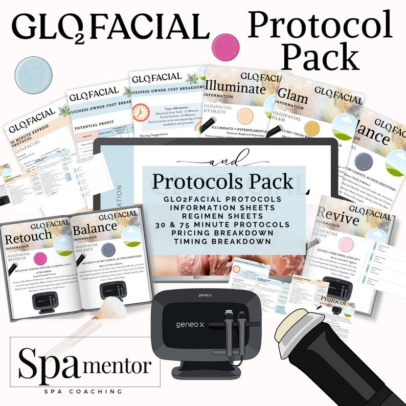 Glo2facial Geneo Facial Protocol Pack- Oxypod- Esthetician- Facial ...