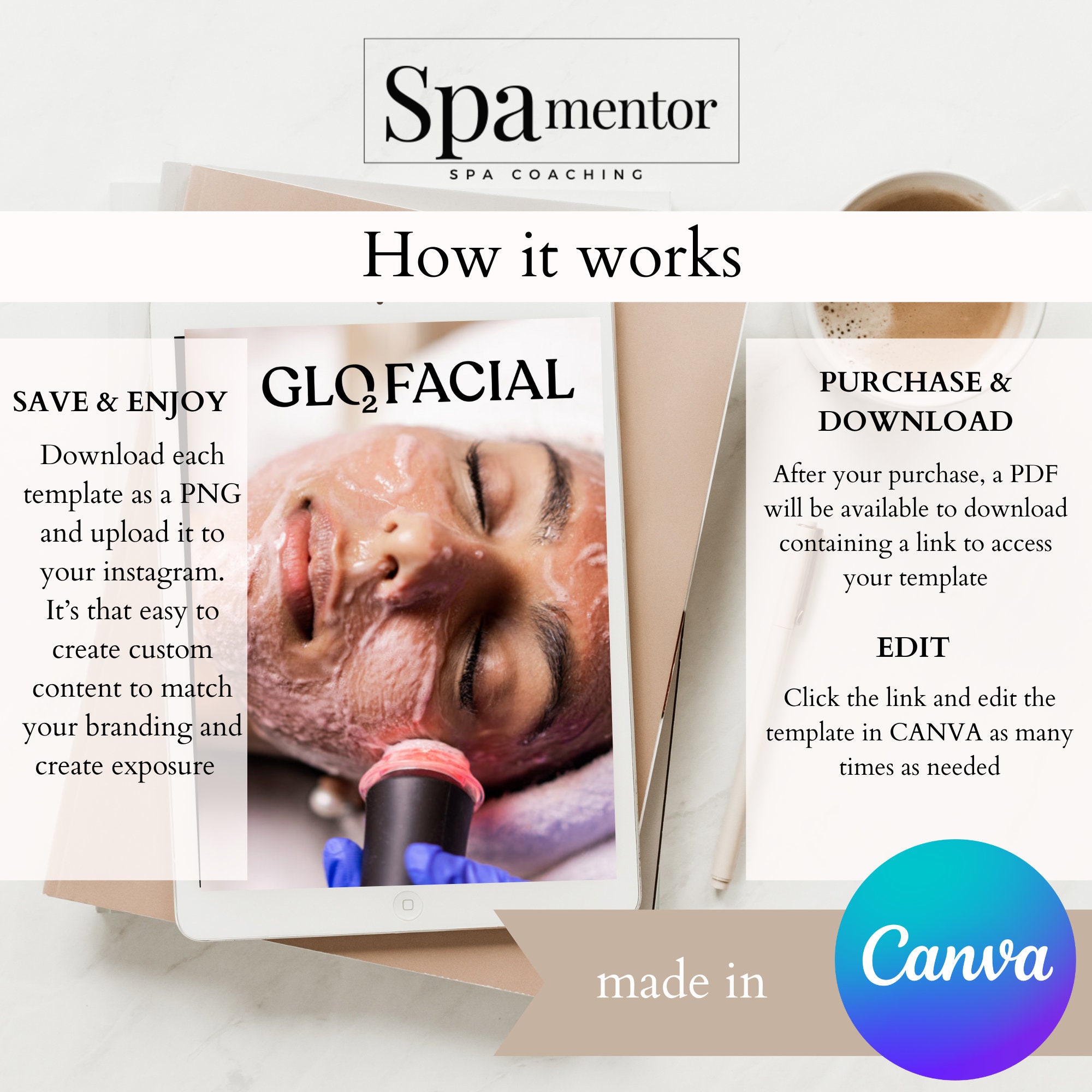 Glo2facial Geneo Retractable Banner Template for Vistaprint- Fully ...