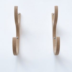 Wooden Yoga Mat Hooks, Wall Mount Wooden Yoga Mat Holder, Yoga Mat ...