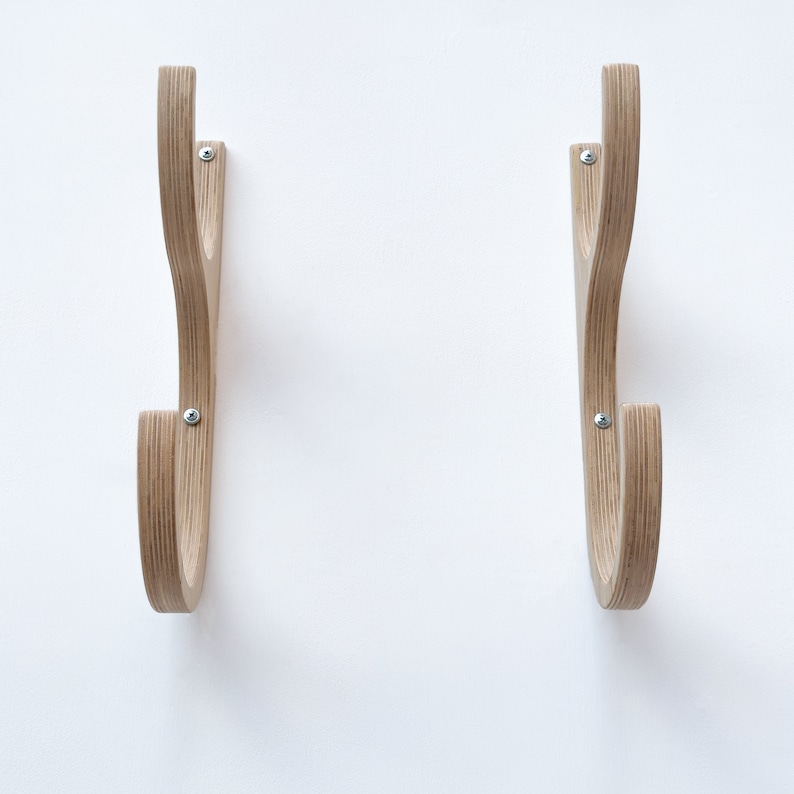 Wooden Yoga Mat Hooks, Wall Mount Wooden Yoga Mat Holder, Yoga Mat ...