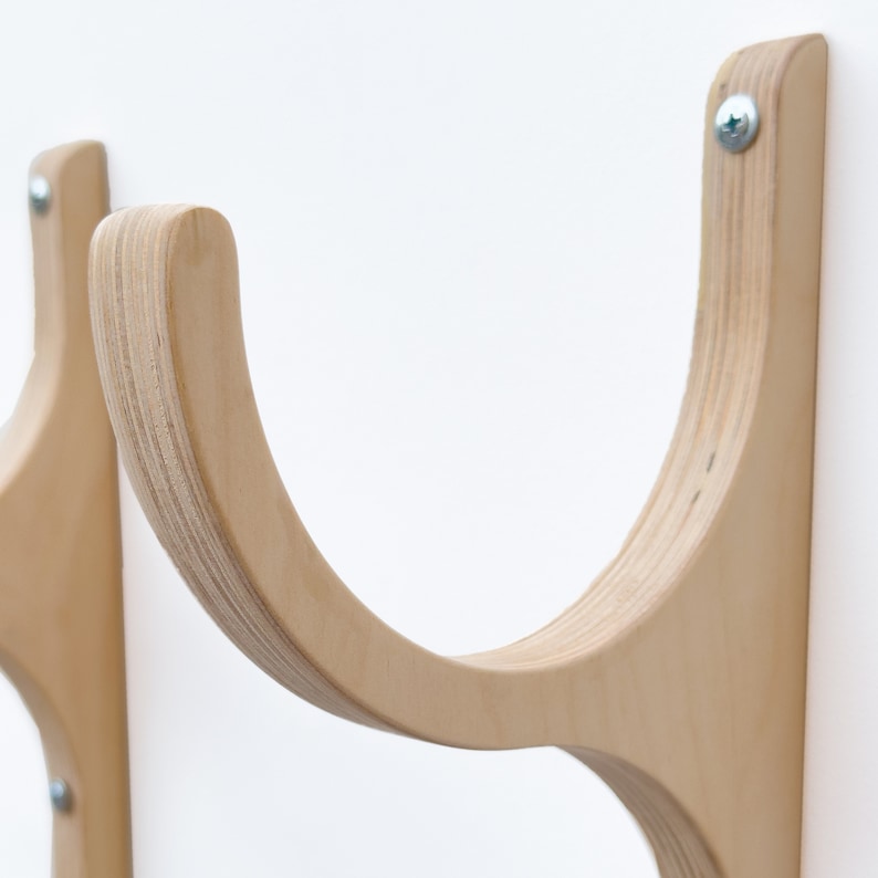 Wooden Yoga Mat Hooks, Wall Mount Wooden Yoga Mat Holder, Yoga Mat ...