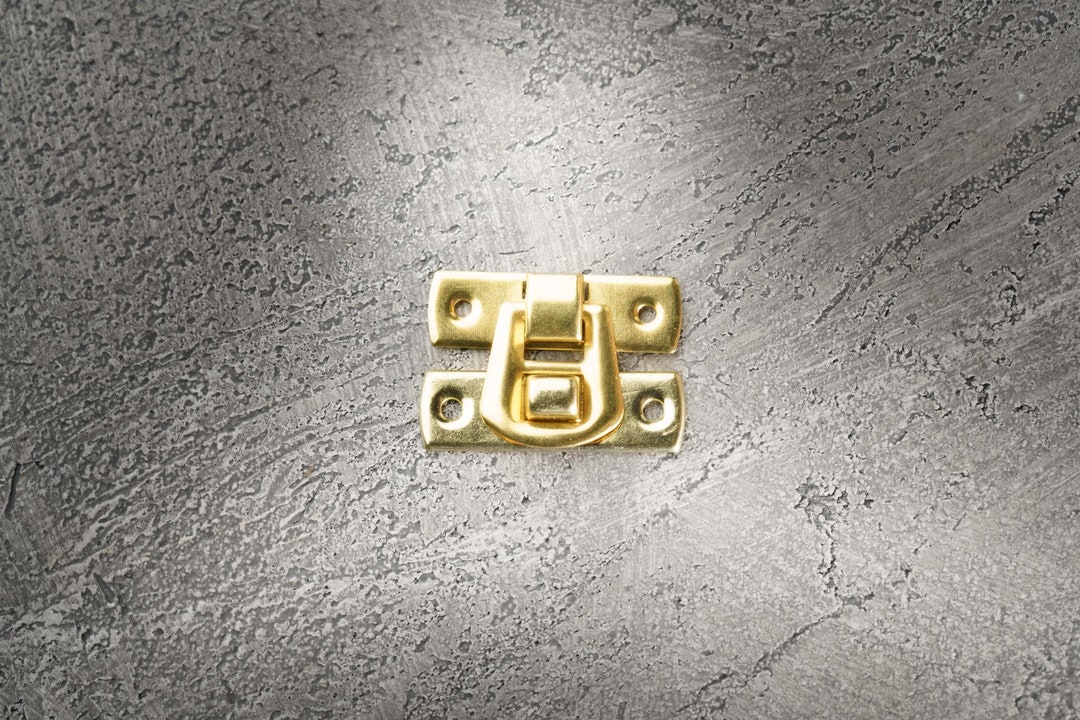 Vintage Gold Metal Latch: Small Lock Box Hardware (30x25 Mm) - Etsy