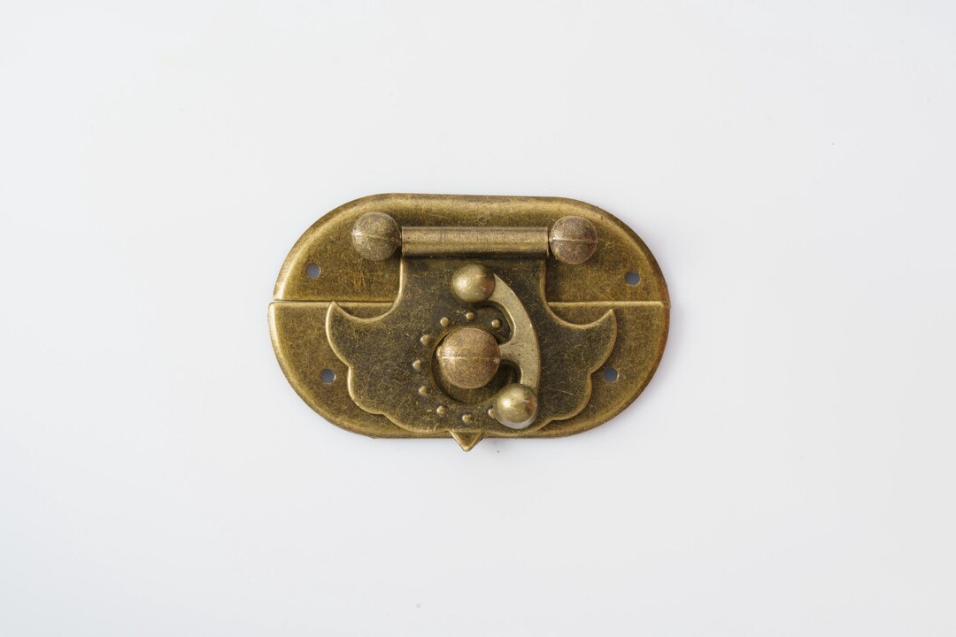 Bronze Hasp Lock, Vintage Charm Lock for Small Lock Boxes, Elegant ...