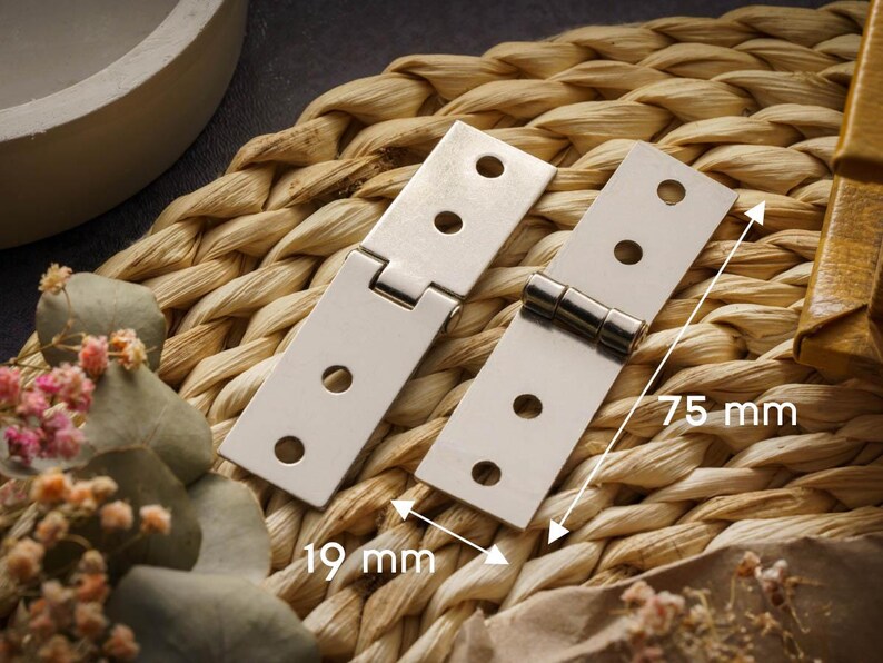 Strong Silver Hinge for Jewelry Boxes, Sturdy Support Hinge for Box ...