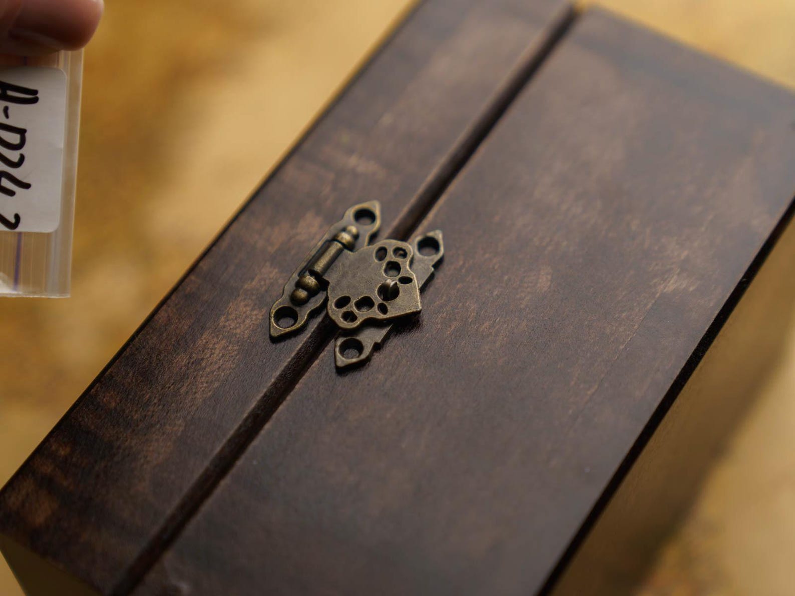 Miniature Brass Box Latch: Antique Furniture Restoration (37x25 Mm) 10 ...