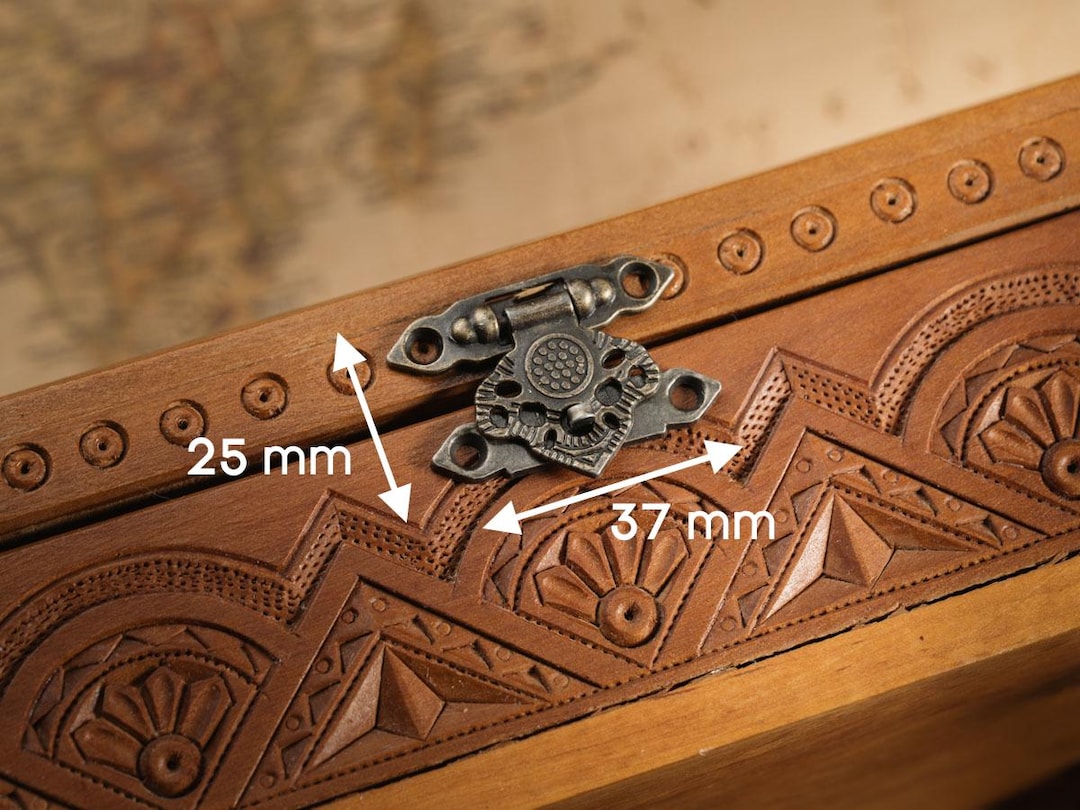 Antique Brass Latch Hook for Wooden Box / Decorative Lock for Box ...