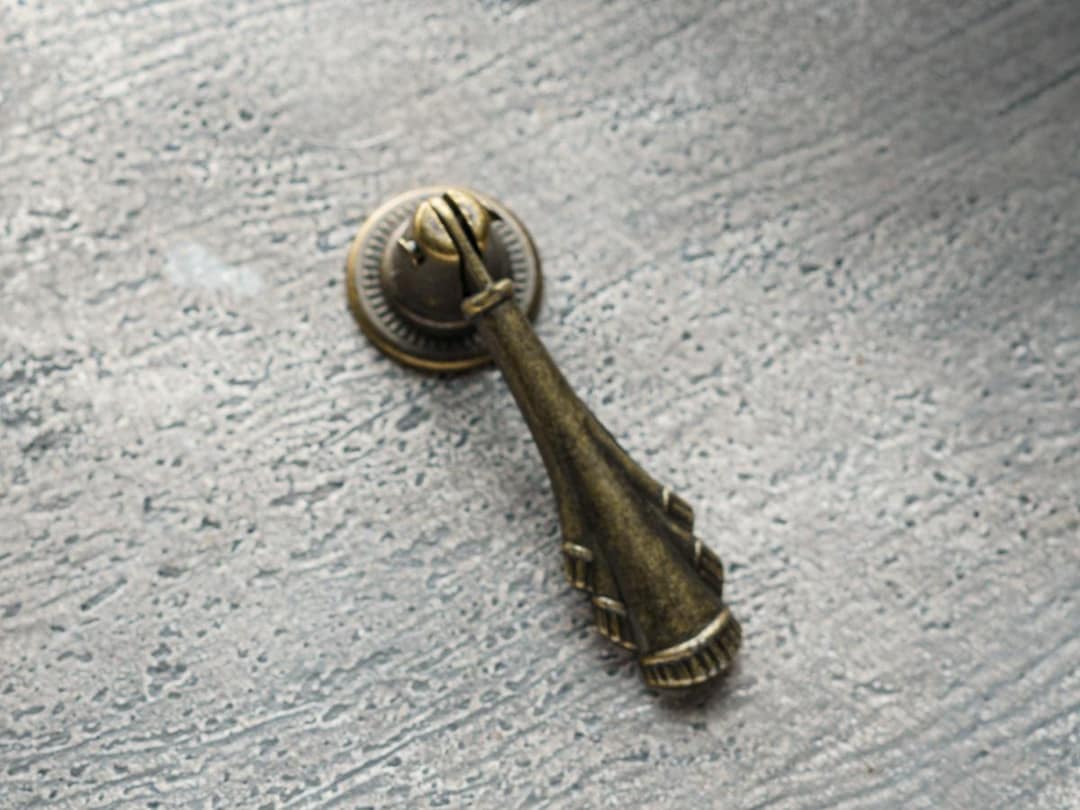 Vintage Brass Drawer Pulls, Mini Knobs for Jewelry Boxes, Retro Style ...