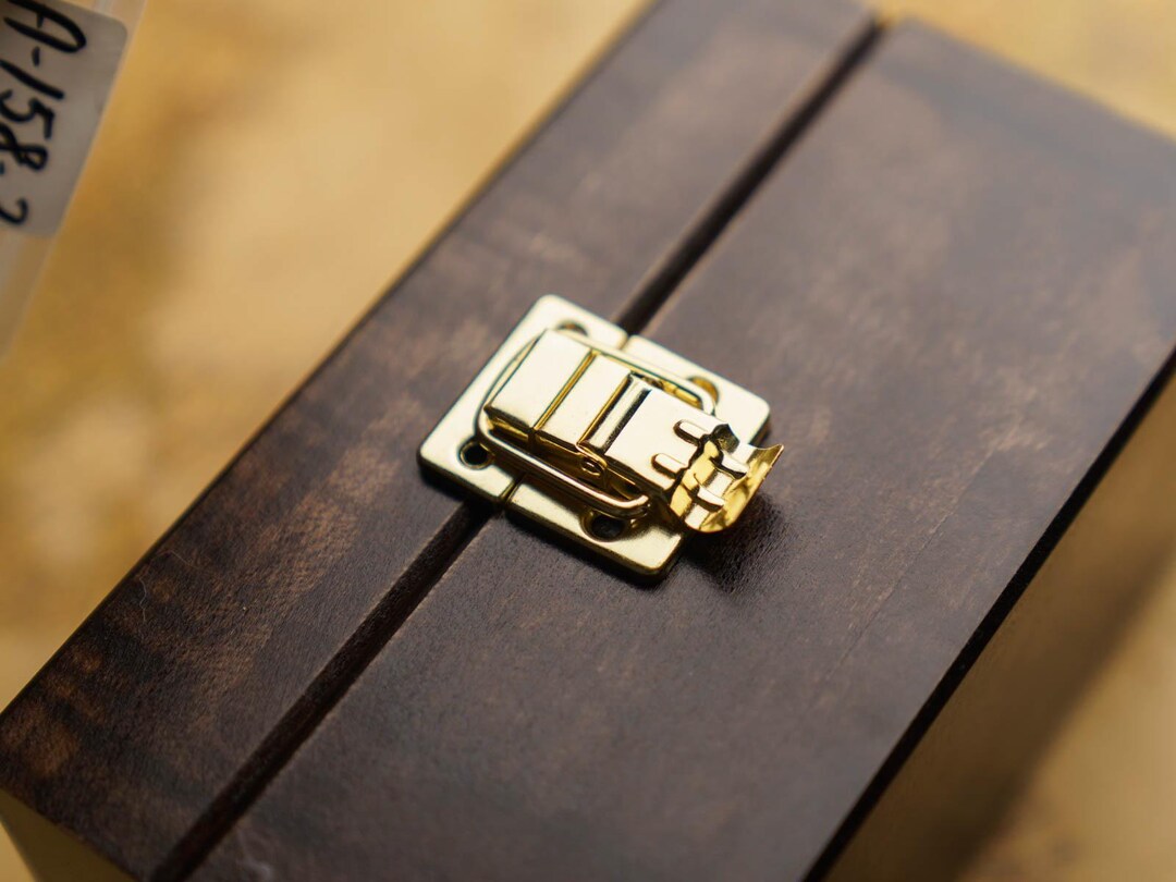 Small Gold Lock for Jewelry Boxes 42x30mm, Vintage Lock Latch With ...