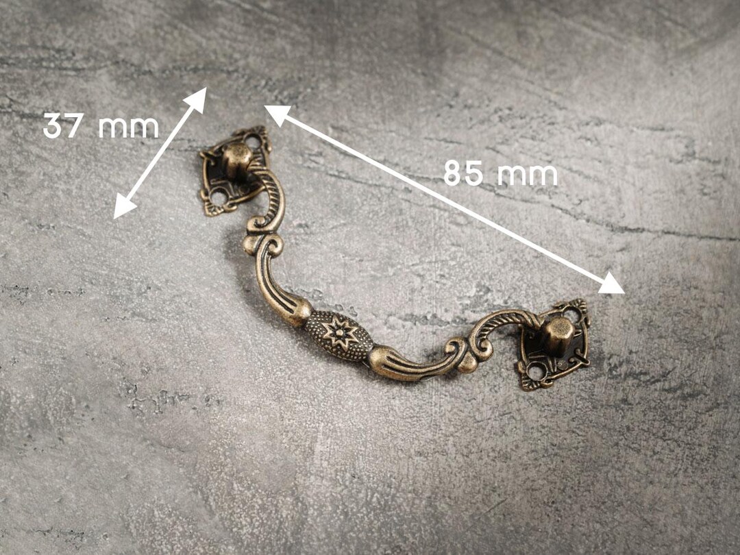 Antique Arch Curved Handle / Jewelry Box Handle – Antique Hardware for ...