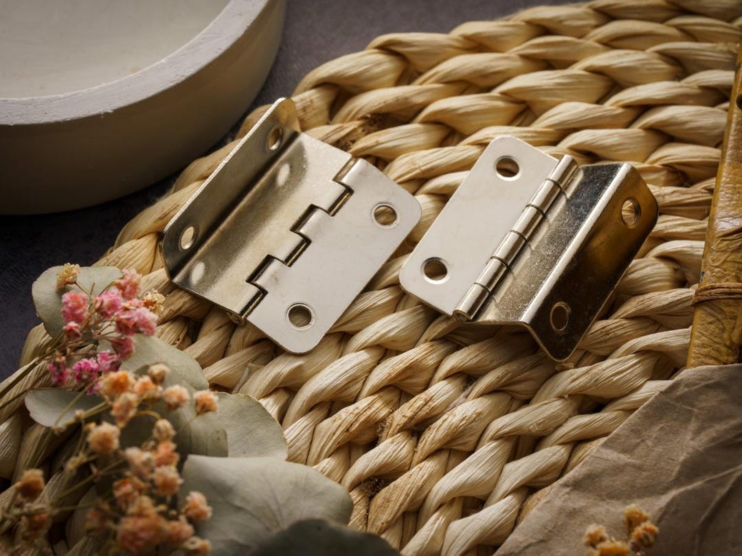 Nickel Lid Hinge, Decorative Hinge for Wooden Storage Chests, Stylish ...