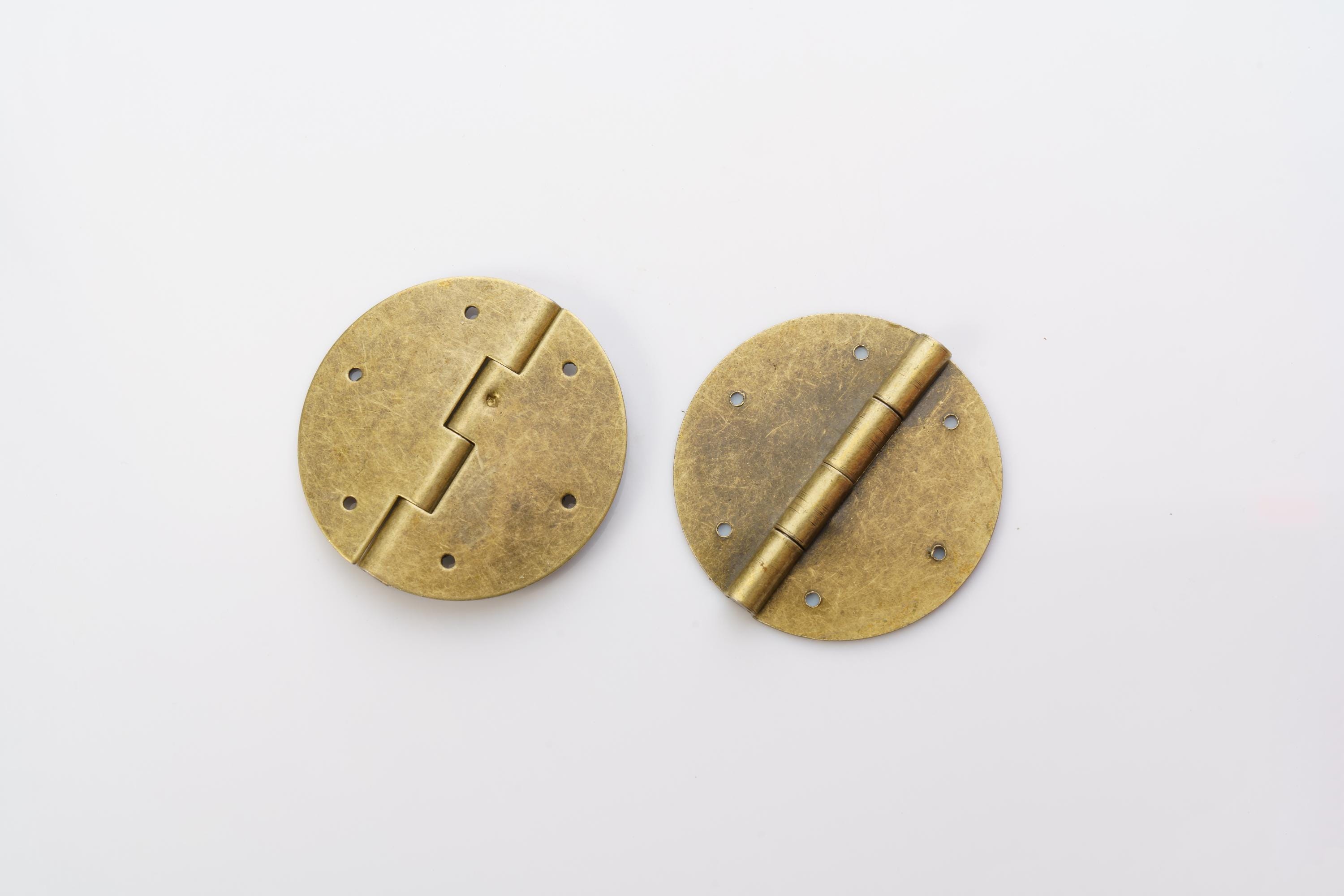 Small Circle Butt Hinges, Unique Metal Butt Hinges for Jewelry Boxes ...