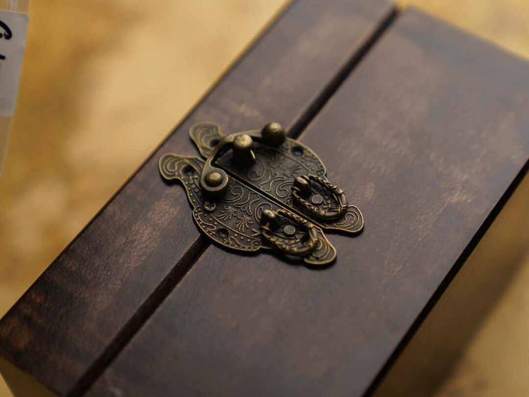 Vintage Decorative Latch With Small Lock 60х40mm, Elegant Metal Decor ...