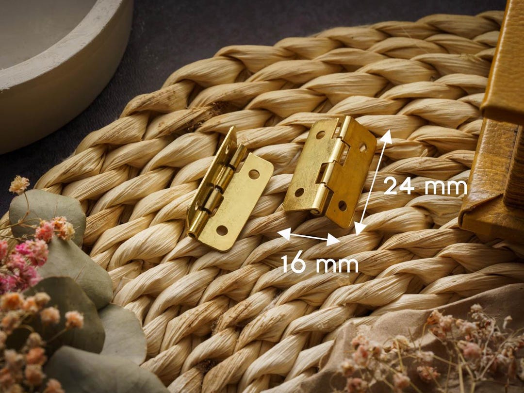 Small Golden Hinge for Jewelry Boxes, Classic Book Hinge, Functional ...