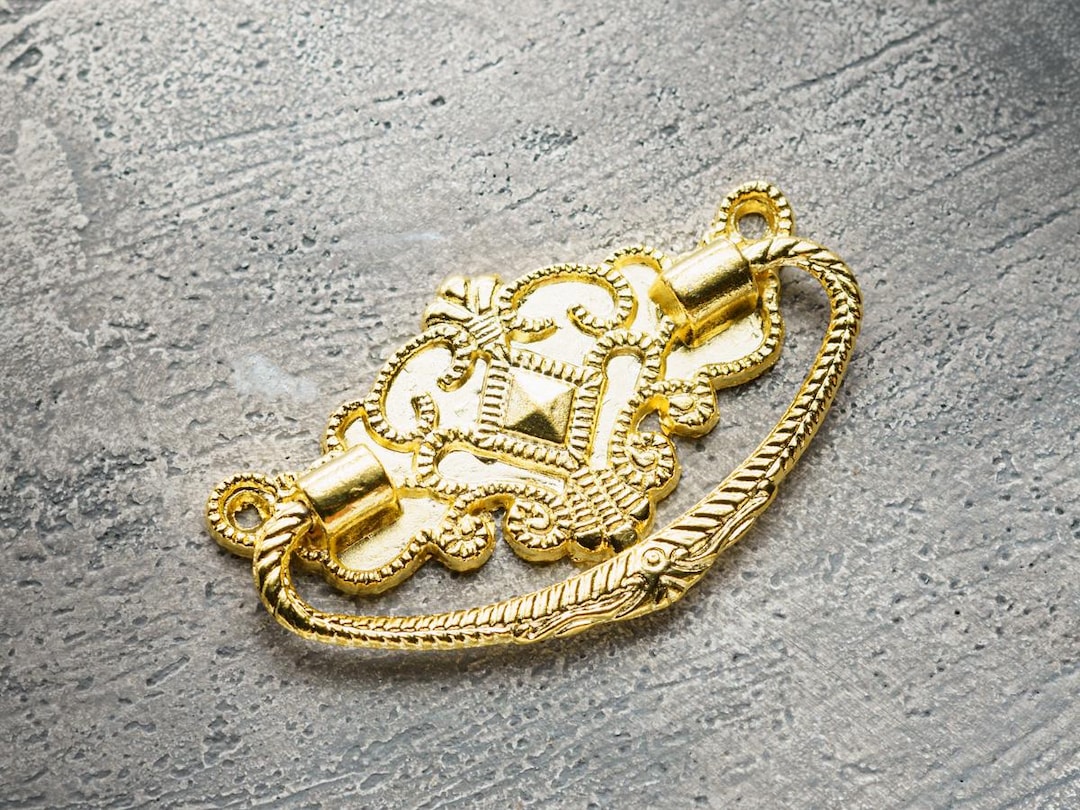 Elegant Cute Antique Golden Box Lifting Handles, Fancy Drawer Pulls for ...