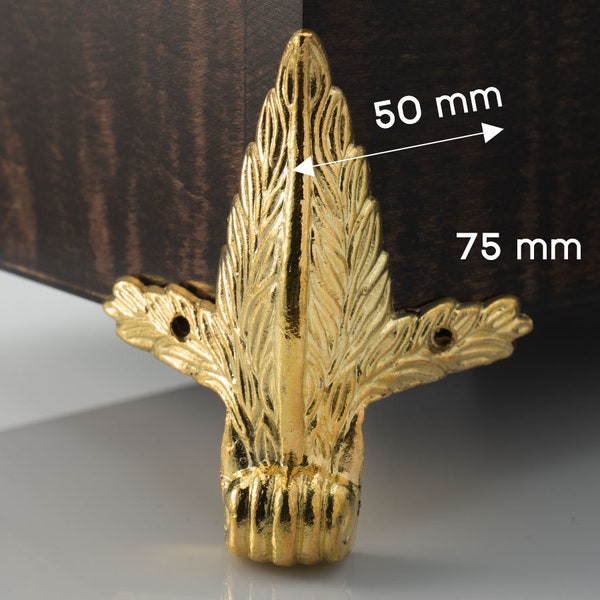 Vintage Gold Furniture Feet - Etsy