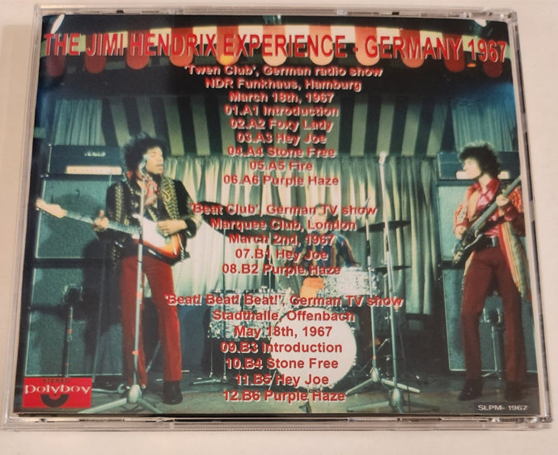Jimi Hendrix: Germany 1967 - German Radio Broadcasts - Hamburg, 3-18-67 ...