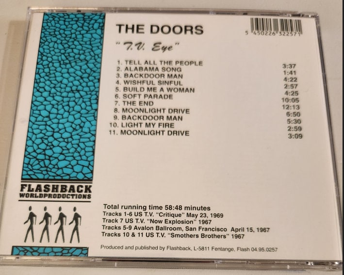 The Doors: T.V. Eye - US TV Studio & Live Concert (1CD) - Etsy