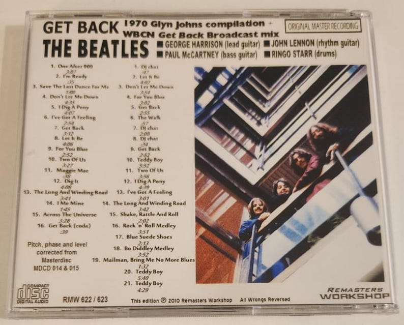 The Beatles: Get Back - 1970 Glyn Johns Compilation & WBCN Broadcast ...