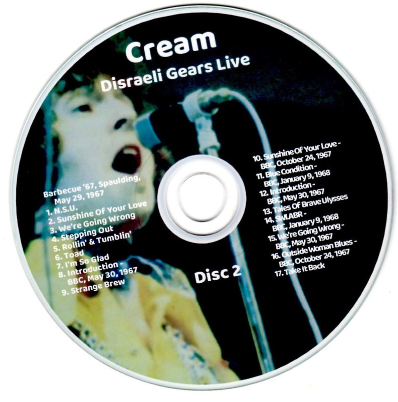 Cream: Disraeli Gears Live (various Live Concert Compilation) - (2CD ...