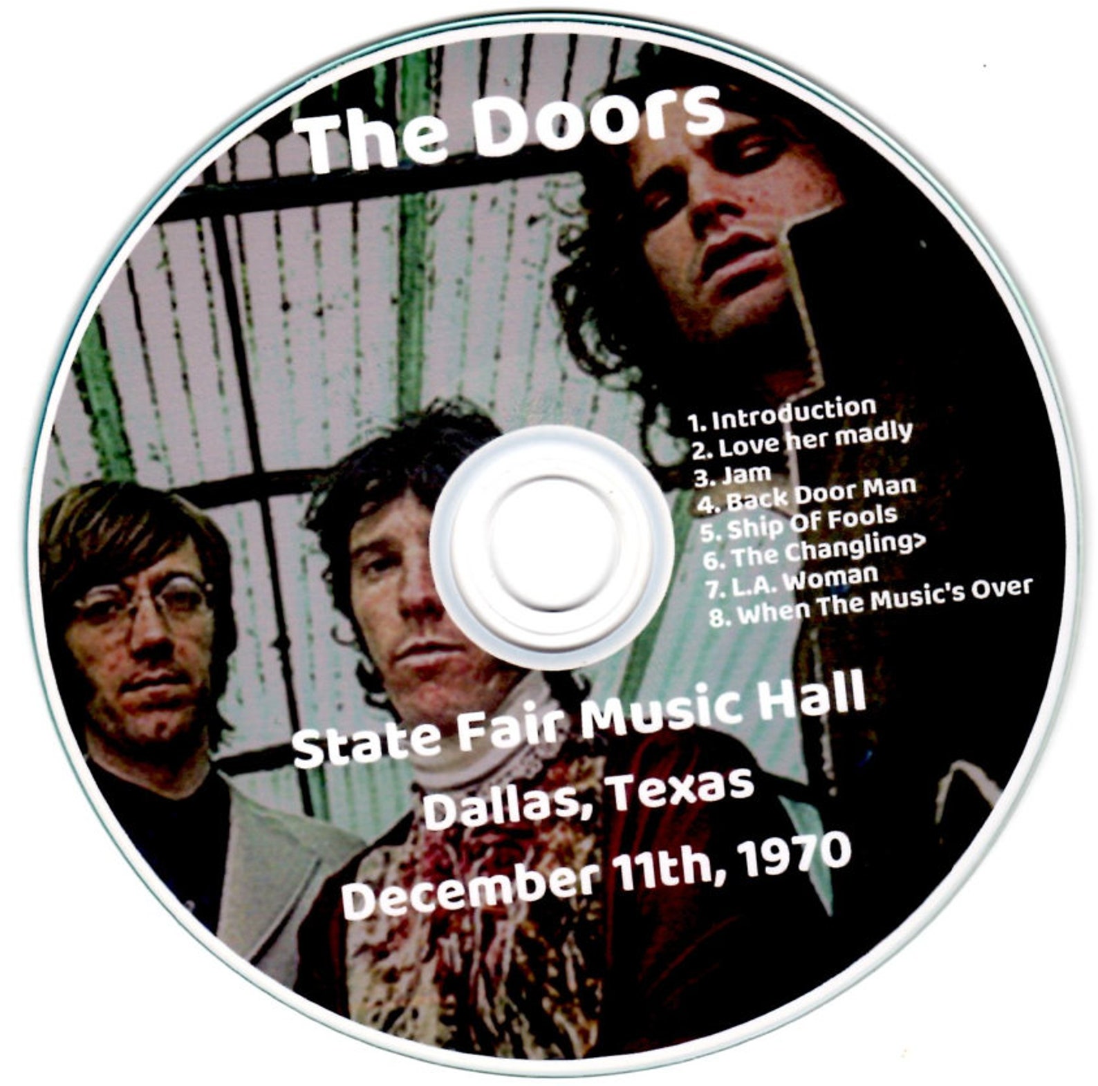 The Doors - State Fair Music Hall, Dallas, TX, 12-11-70 - Live Concert ...