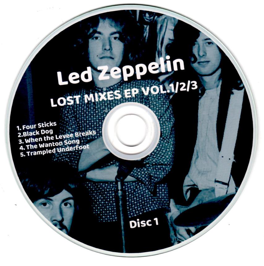 Led Zeppelin: Lost Mixes EP Vol 1-3 - Outtakes & Instrumentals 1968-70 ...
