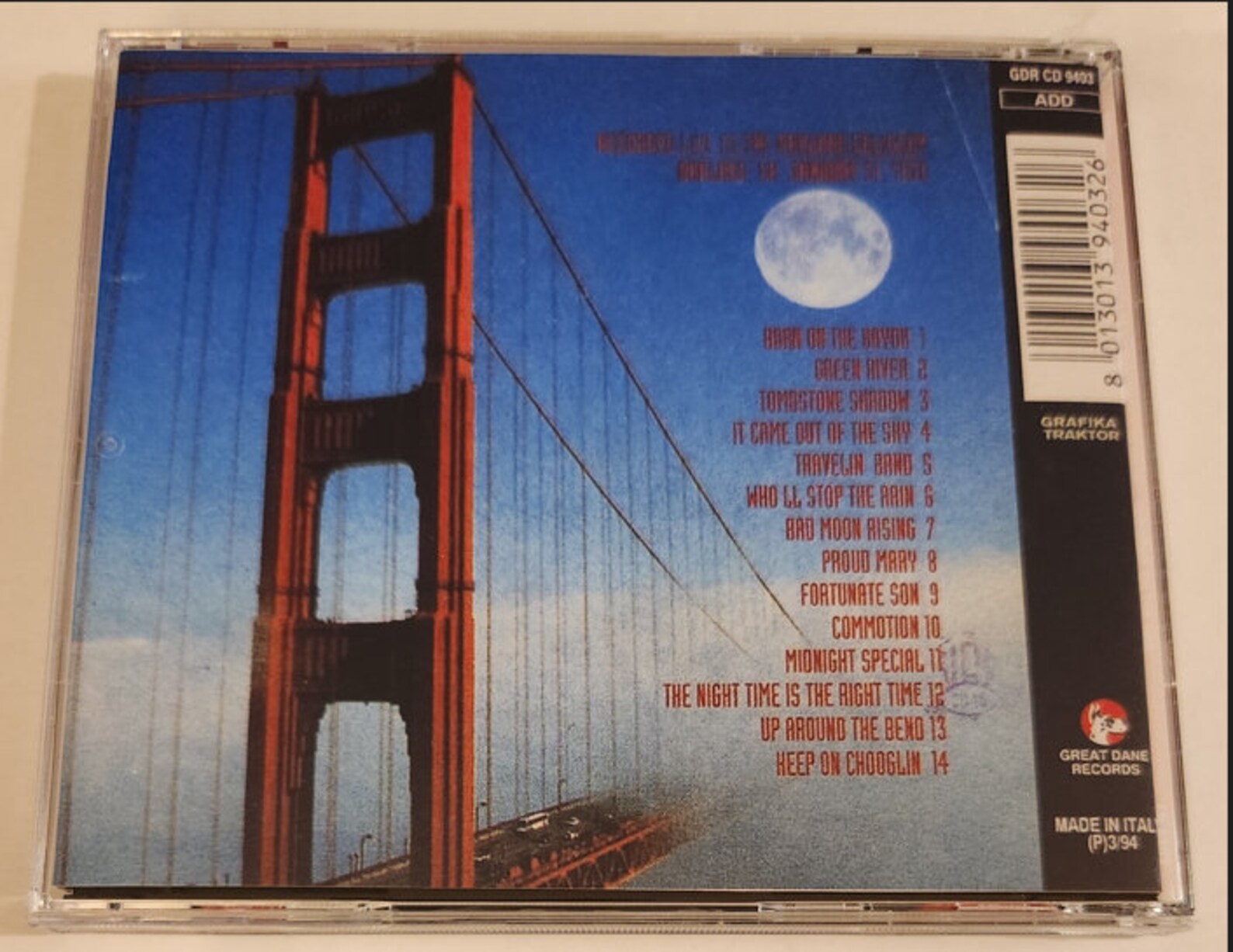 Creedence Clearwater: Midnight on the Bay - Oakland Coliseum, Oakland ...