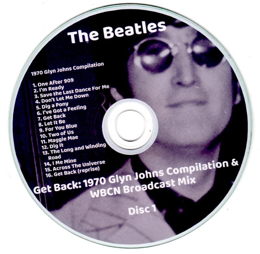 The Beatles: Get Back - 1970 Glyn Johns Compilation & WBCN Broadcast ...