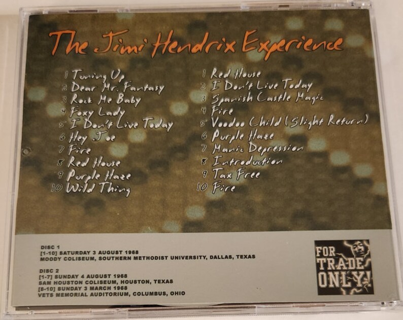 Jimi Hendrix: Way Down in Texas Land Vol.3 - Dallas TX, August 3, 1968 ...