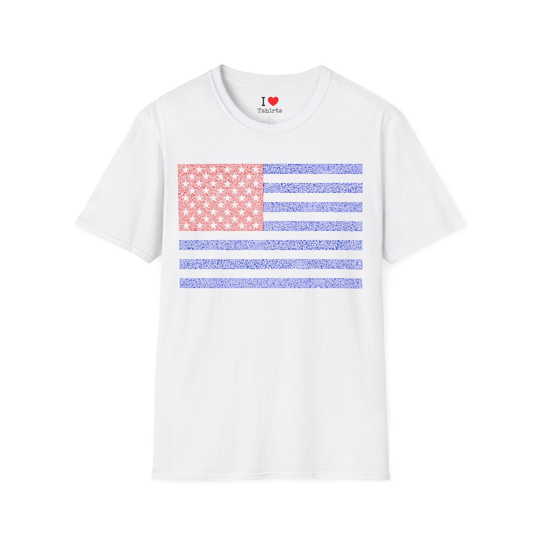 US Flag- Reverse Colors - Etsy