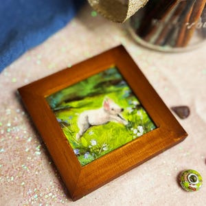 Oil Painting of a Pig, Tiny Art, Miniature Art, Tiny Canvas, Farmhouse ...