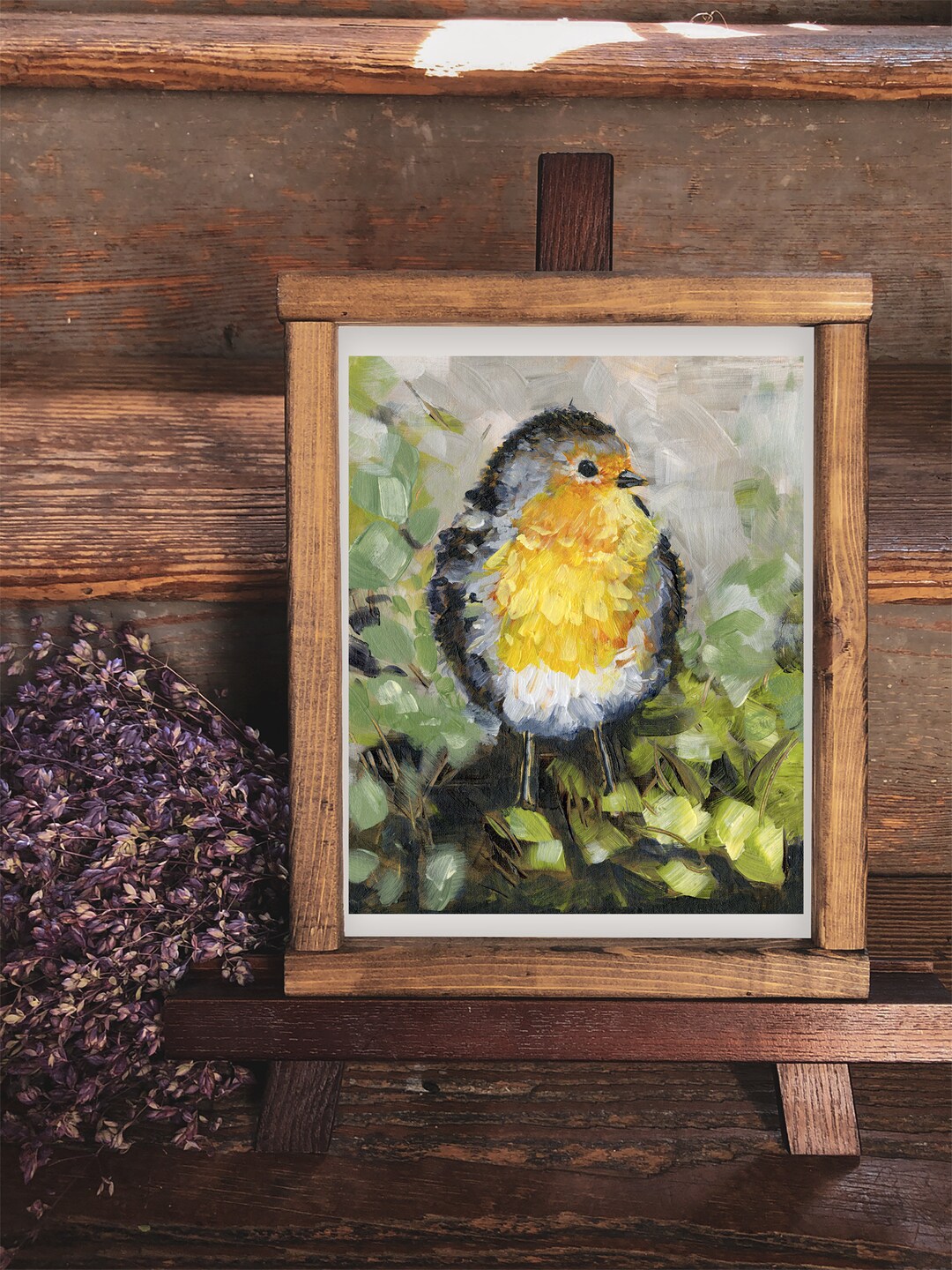 Robin Art Print, Farmhouse Decor, Rustic Decor, Original Art Print ...