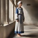 Medieval Maiden Women Plaid Nurse Inspired Dress | Historical Modest ...