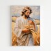 Jesus in the Field With His Wheat Poster Painting Print Bible Verse ...
