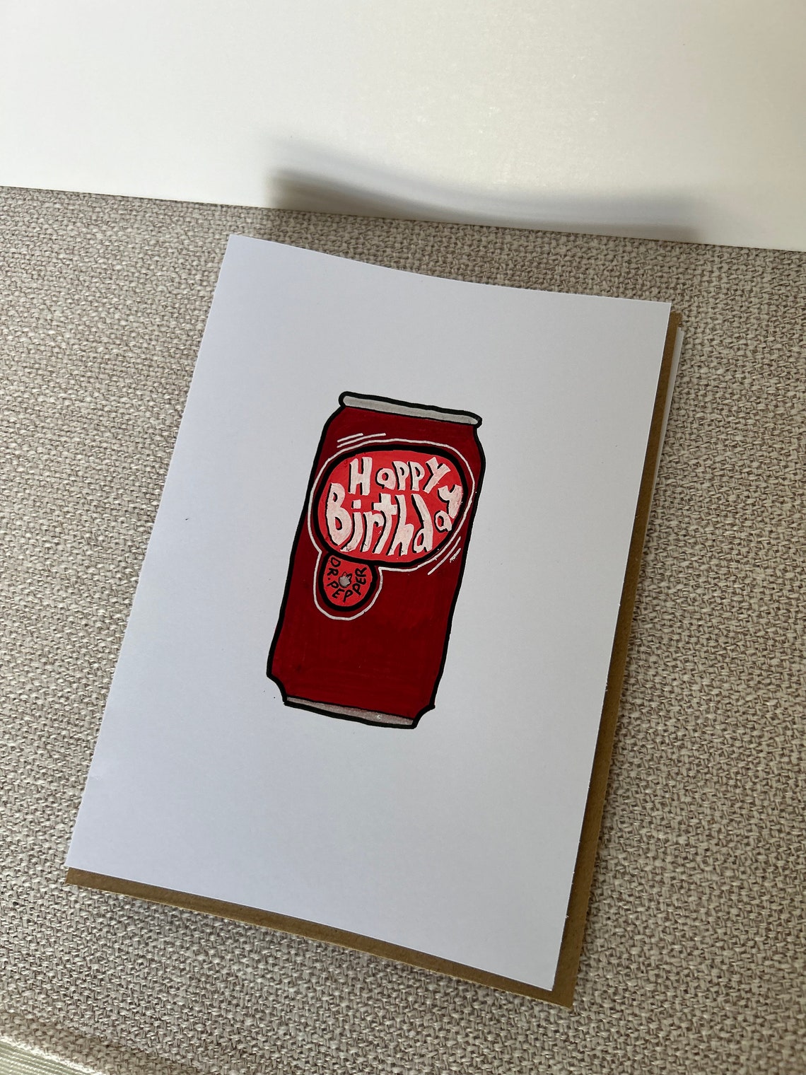 Handmade Dr. Pepper Soda Birthday Card - Etsy