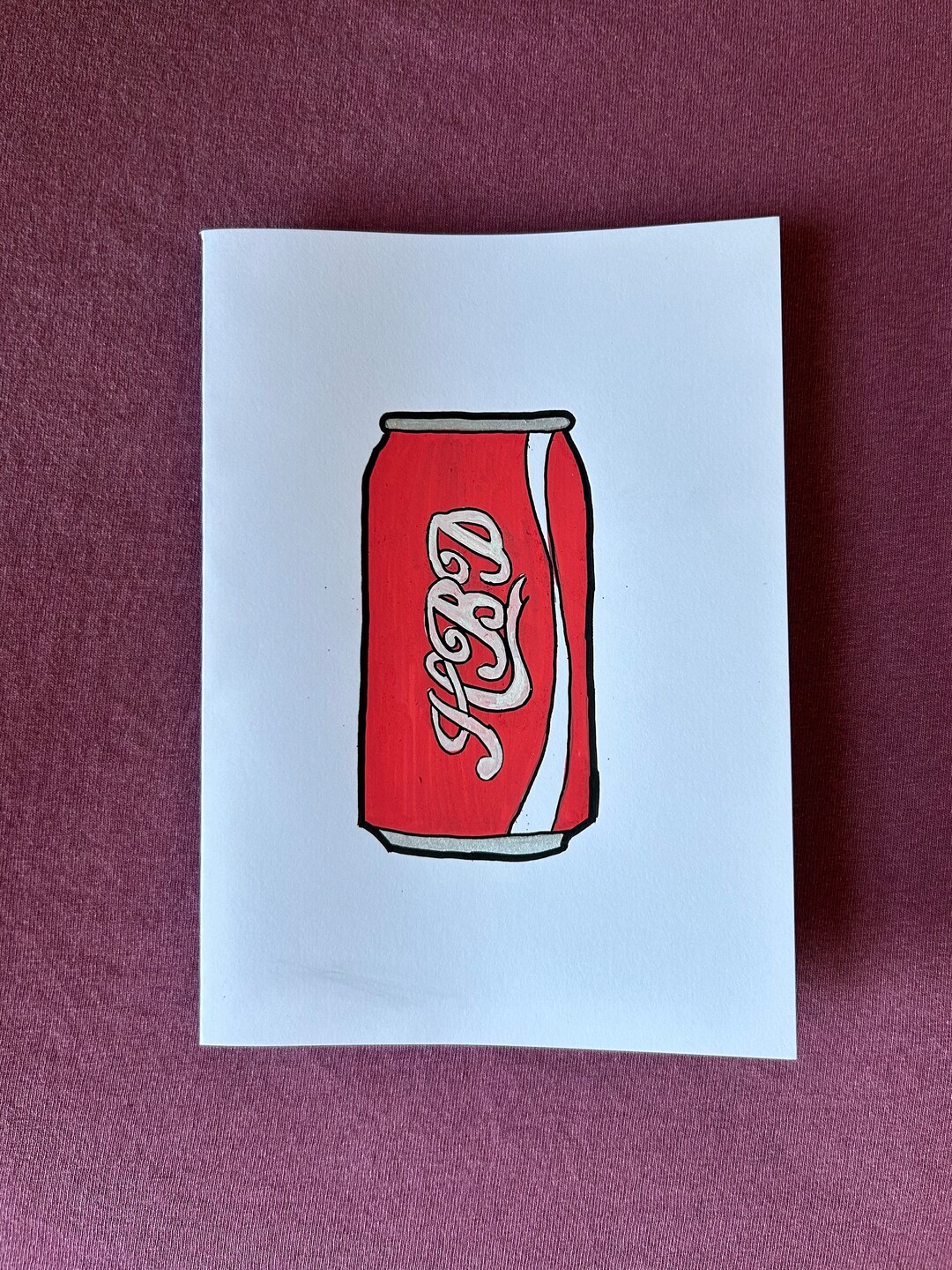 Handmade Coca Cola Soda Birthday Card - Etsy