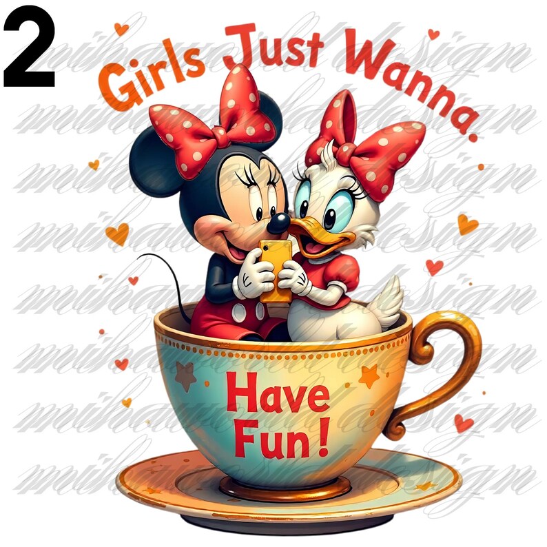 Girls Just Wanna Have Fun PNG Minnie & Daisy Best Friends SVG for ...
