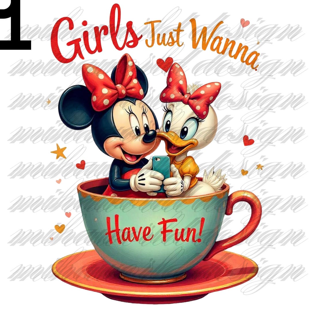Girls Just Wanna Have Fun PNG Minnie & Daisy Best Friends SVG for ...