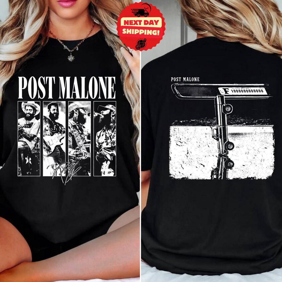 Comfort Colors Vintage Post Malone Shirt, Malone Rap Music Shirt, F1 ...