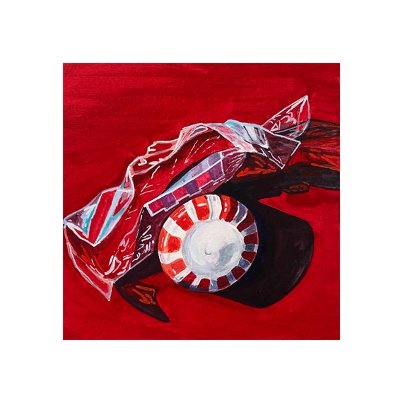 Peppermint Candy In Wrapper