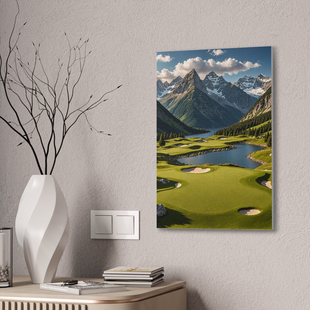 Golf Course Art, Golf Gift, Golf Gift for Him, Wall Art, Golf, Golf ...