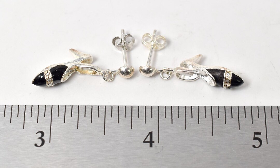 High Heel Dangle Earrings in Sterling Silver - Etsy