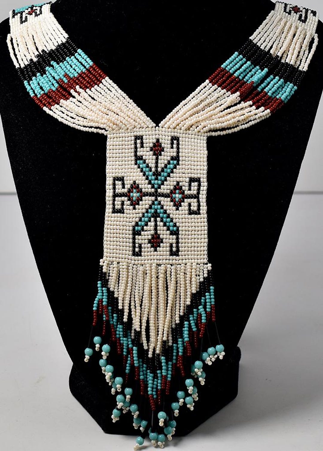 Native American Bead Work Necklace - Etsy
