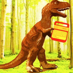 Speak & Spell T Rex 12x18 Art Print by Giraffes and Robots - Etsy