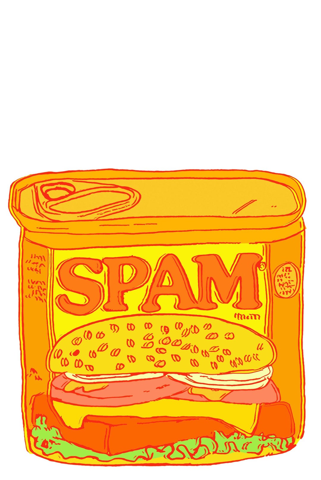 SPAM! POP Art Print by Giraffes and Robots - Etsy