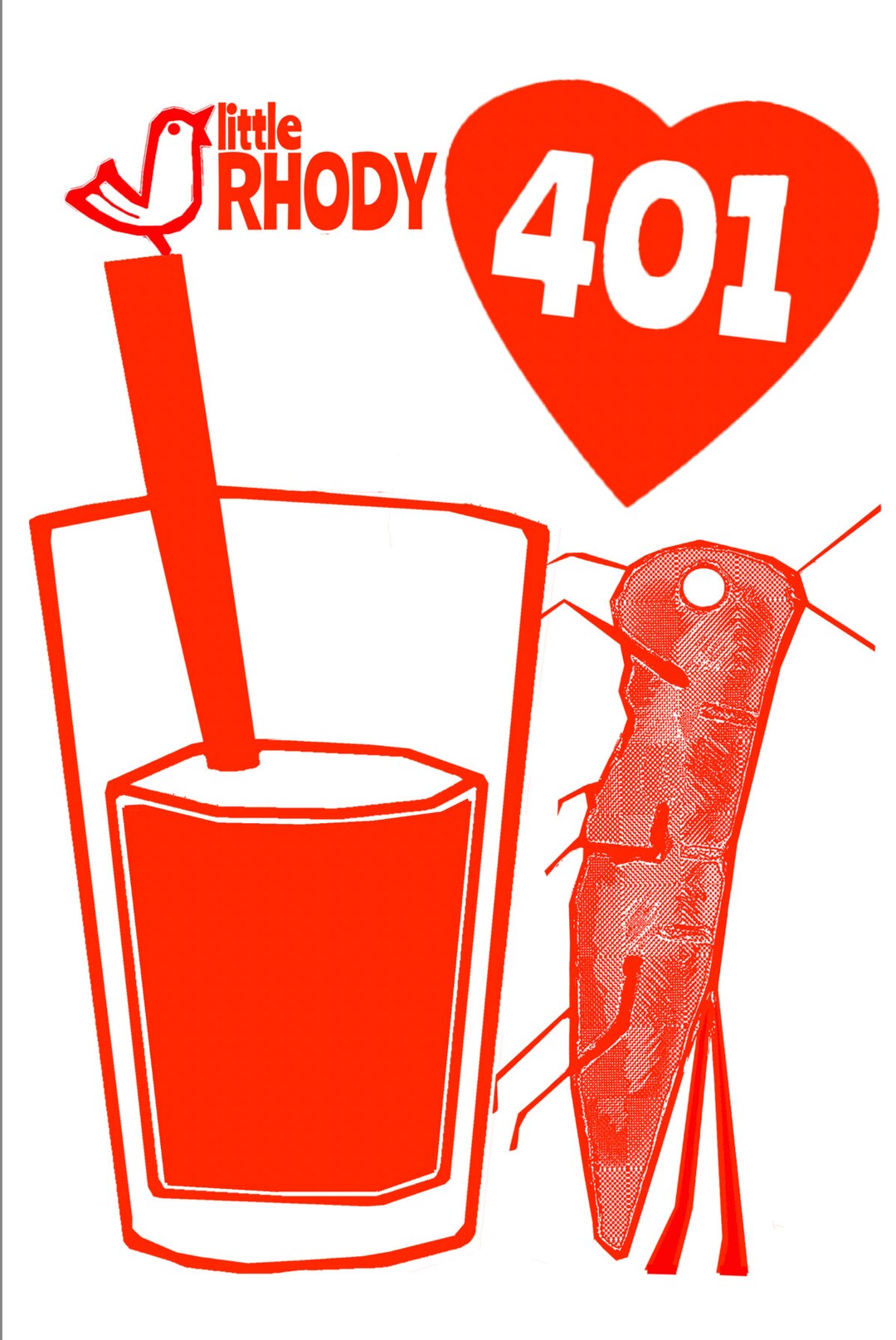 Little Rhody Red Pop Art Print by Giraffes and Robots - Etsy