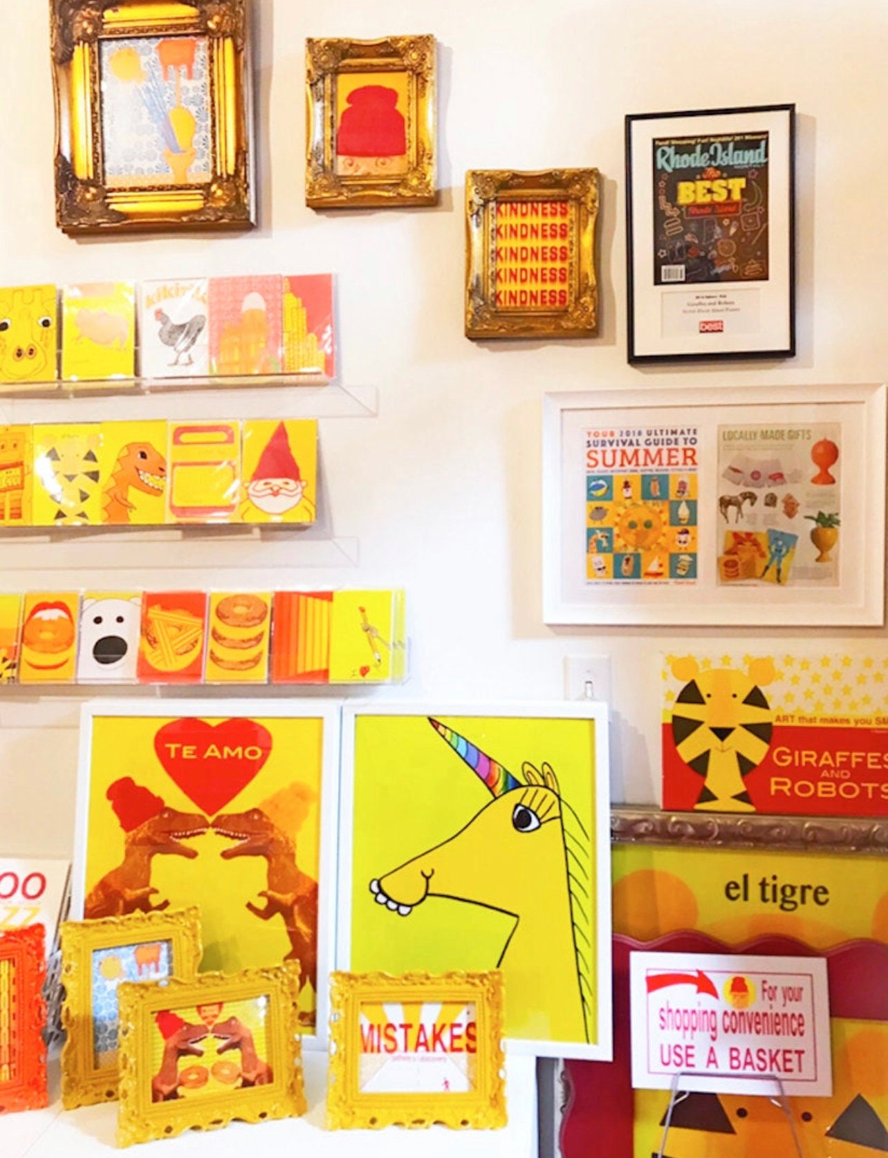 ABC LMNOP Orange POP Art Print by Giraffes and Robots - Etsy