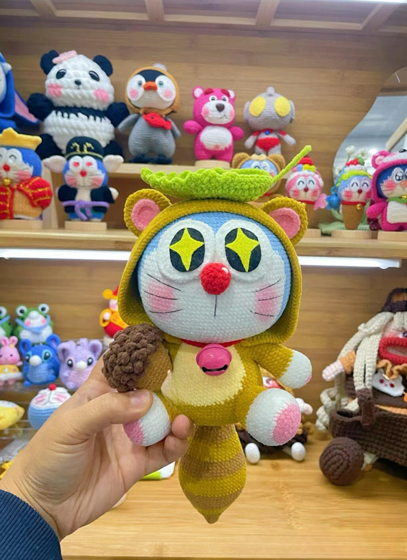 Cute Amigurumi Doraemon Crochet Plush Toy, Doraemon Stuffed Animal ...